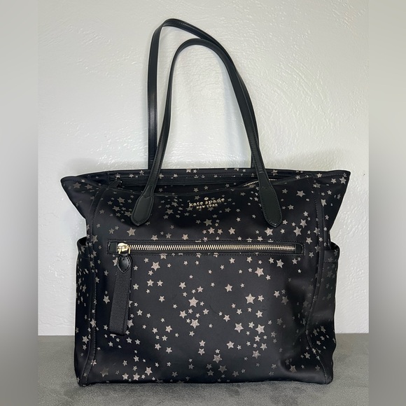 kate spade | Bags | Kate Spade Black The Little Better Scattered Stars ...